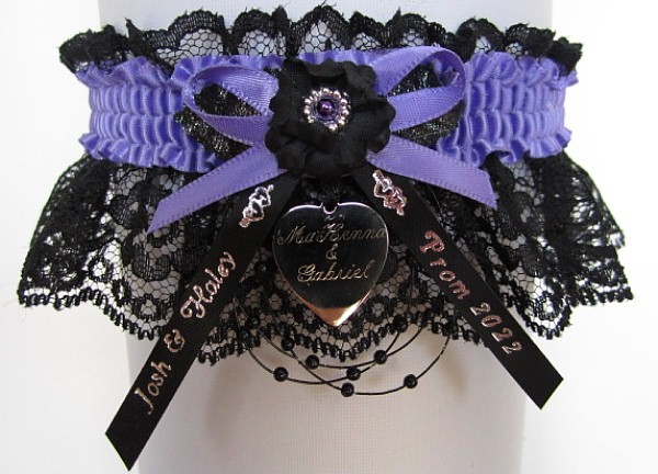 Prom Garter "Personalized" for 2023 by Custom Accessories Garters ...